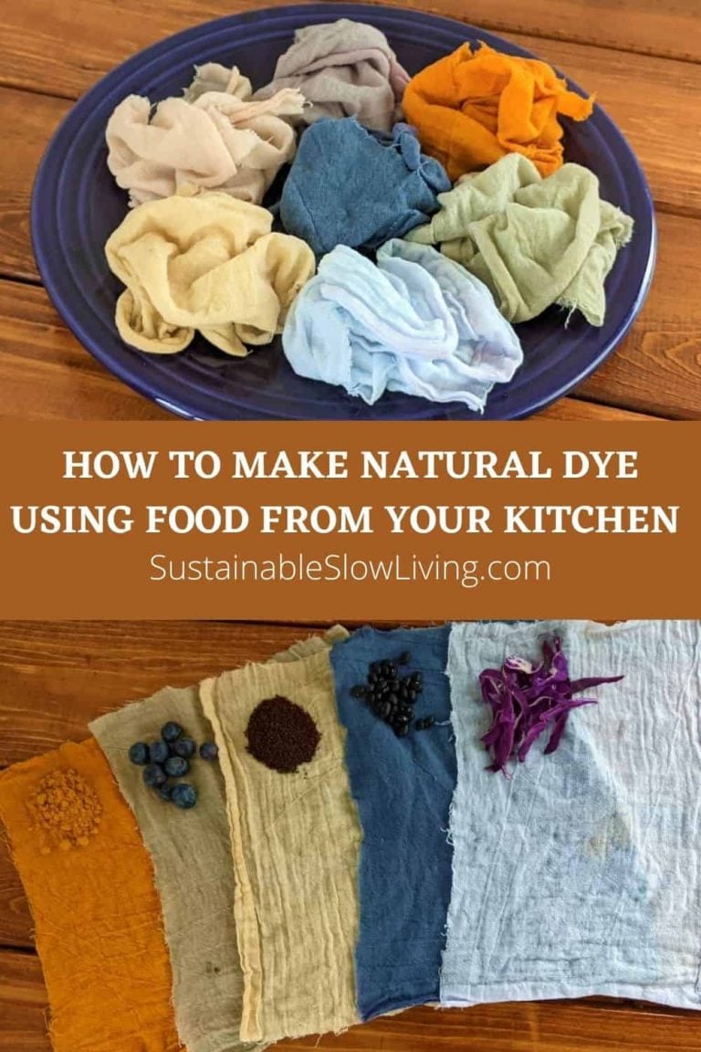 How To Make Natural Dye Using Food From Your Kitchen - Sustainable Slow ...