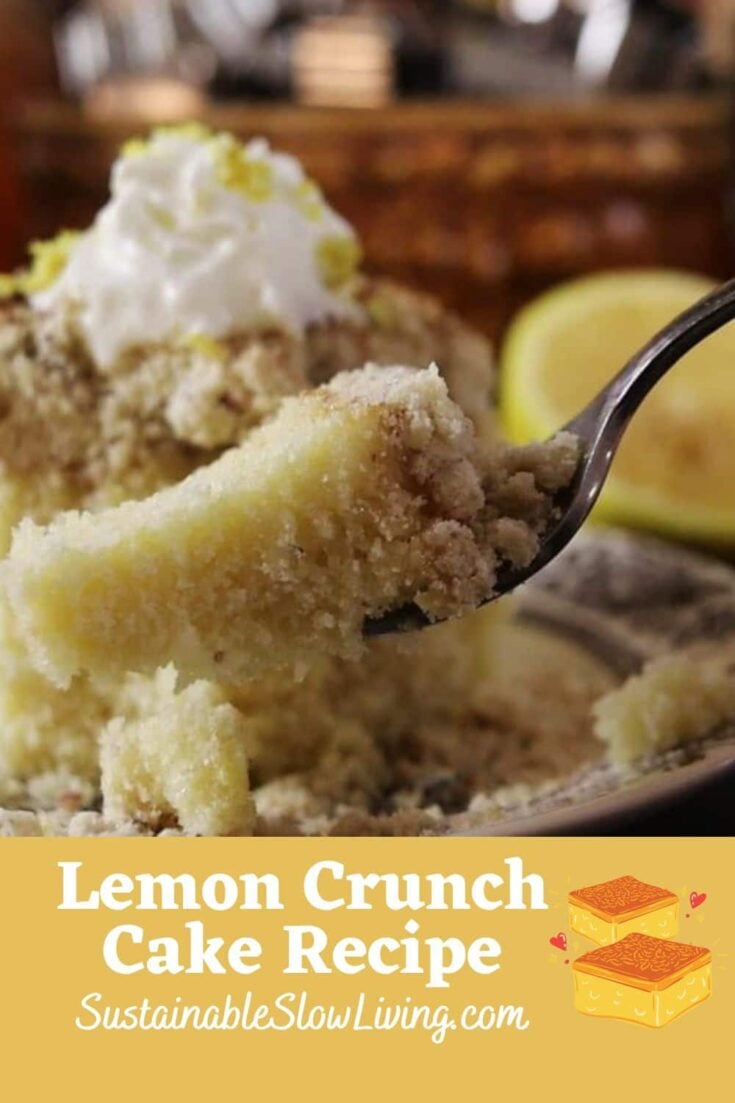 Lemon Crunch Cake Recipe || Quick And Easy To Make - Sustainable Slow ...