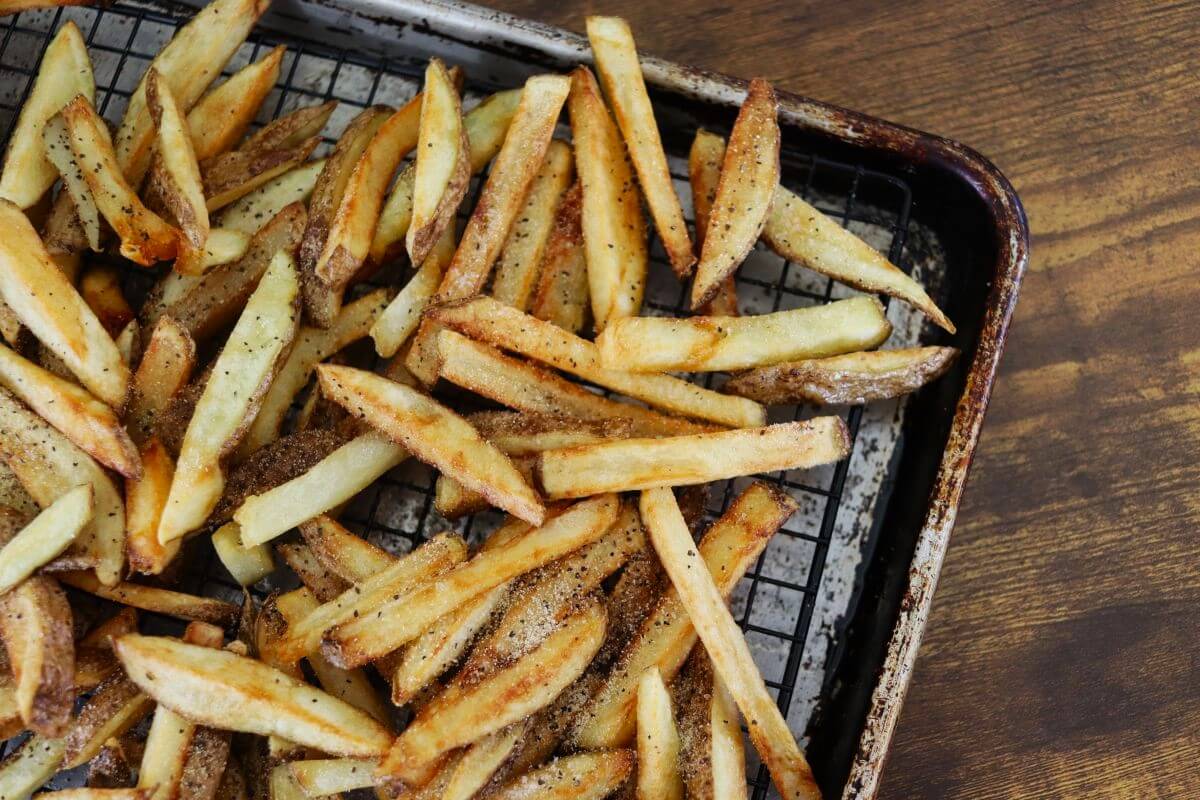 Hand Cut French Fries – Classic Double Fry Method