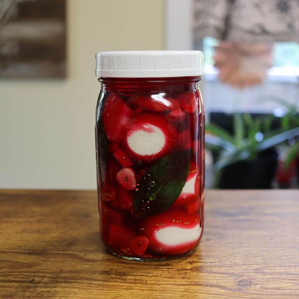 Farmhouse Red Beet Pickled Eggs (Old-Fashioned Recipe)